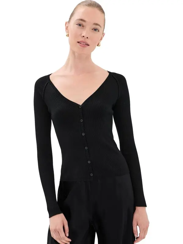 Simkhai Darlene Cardigan - Black