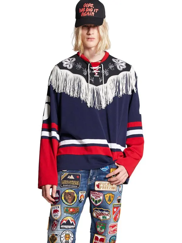 Dsquared2 Vanise Western Hockey T-shirt - Grey