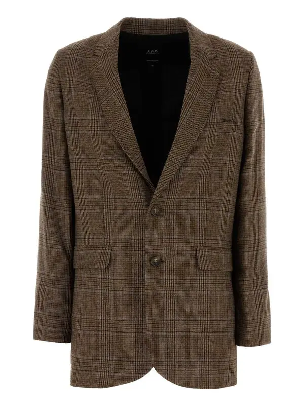 A.p.c. Embroidered Wool Blazer - Multicolor