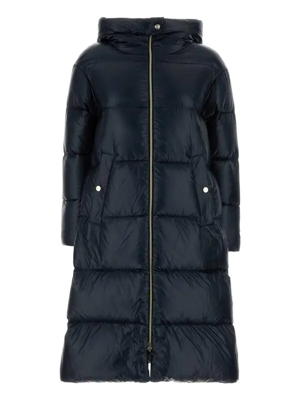 Herno Navy Nylon Down Jacket - Multicolor