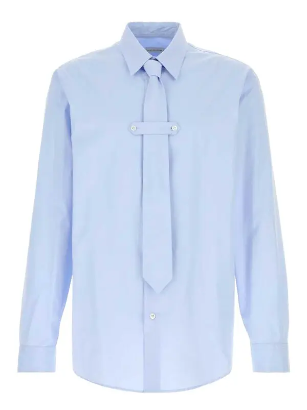 Dries Van Noten Light Cilian Poplin Shirt - Blue