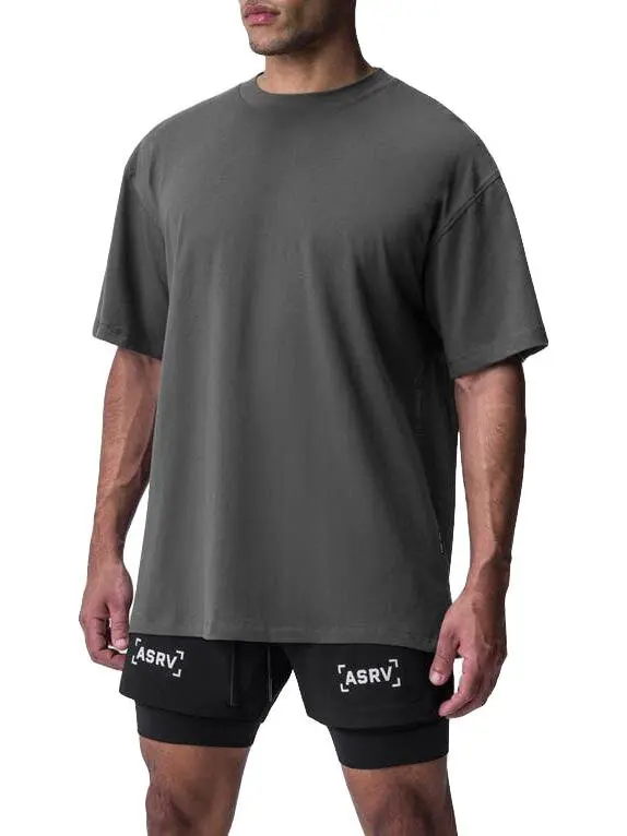 ASRV Stretch Supima® Cotton Oversize T-shirt - Space Grey