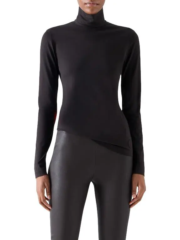 Akris Jersey Turtleneck - Espresso