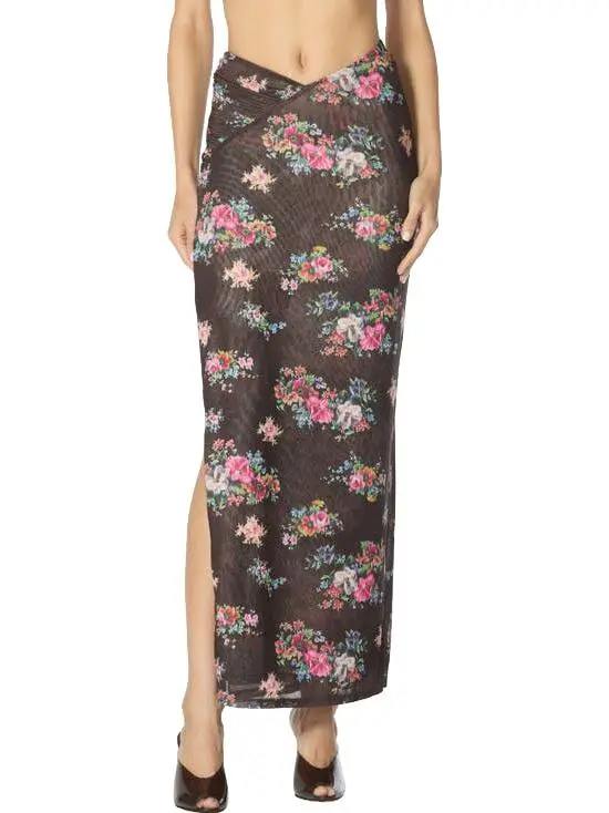 AFRM Laconia Maxi Skirt - Java Snake Floral