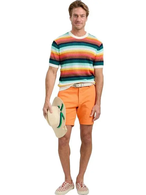 Mr Turk Carlos Short-sleeve Mesh Crewneck - Multi