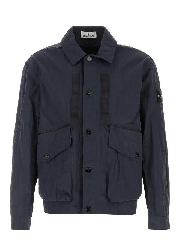 Stone Island Dark Nylon Windbreaker - Blue
