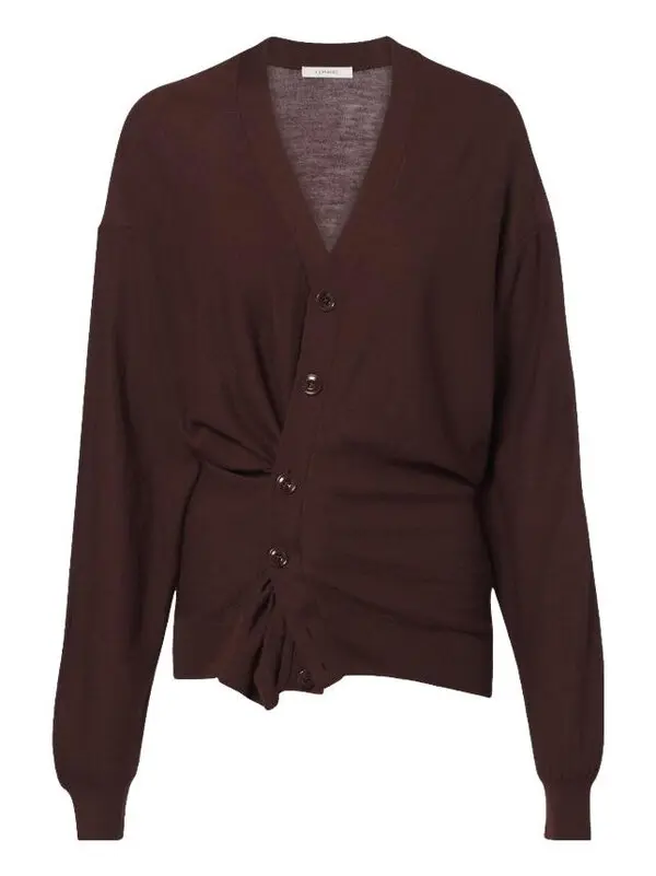 LEMAIRE Wool-blend Cardigan - Brown