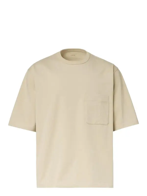 LEMAIRE Cotton Jersey T-shirt - Beige