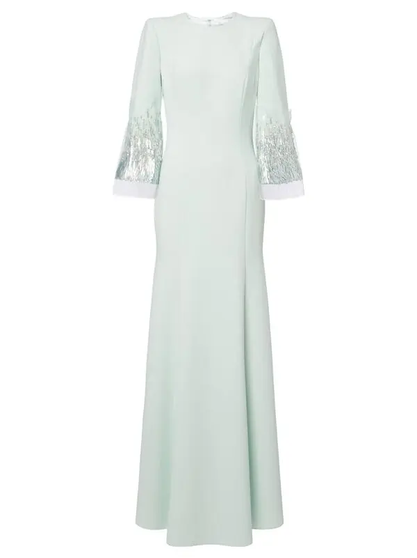 Jenny Packham Anita Embellished Gown - Blue