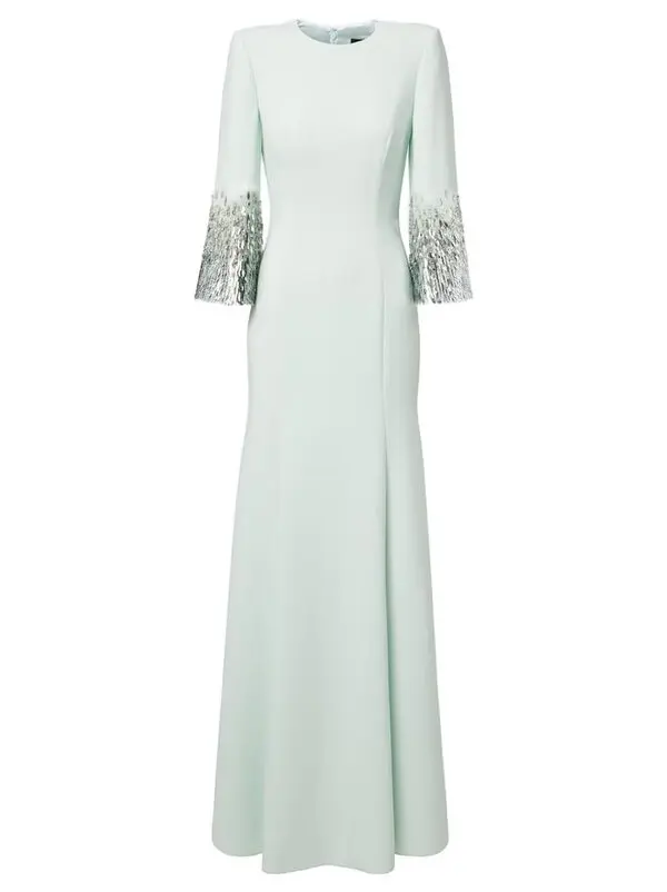 Jenny Packham Anita Embellished Gown - Blue