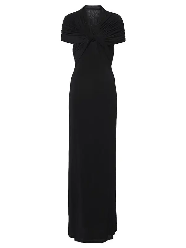 Tove Rama Gathered Maxi Dress - Black