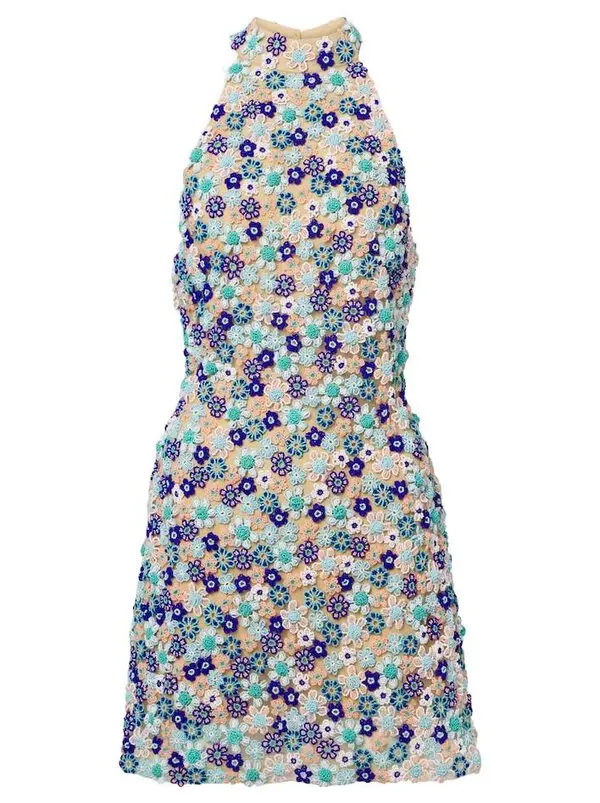 LA FUORI Arbor Beaded Minidress - Multicoloured
