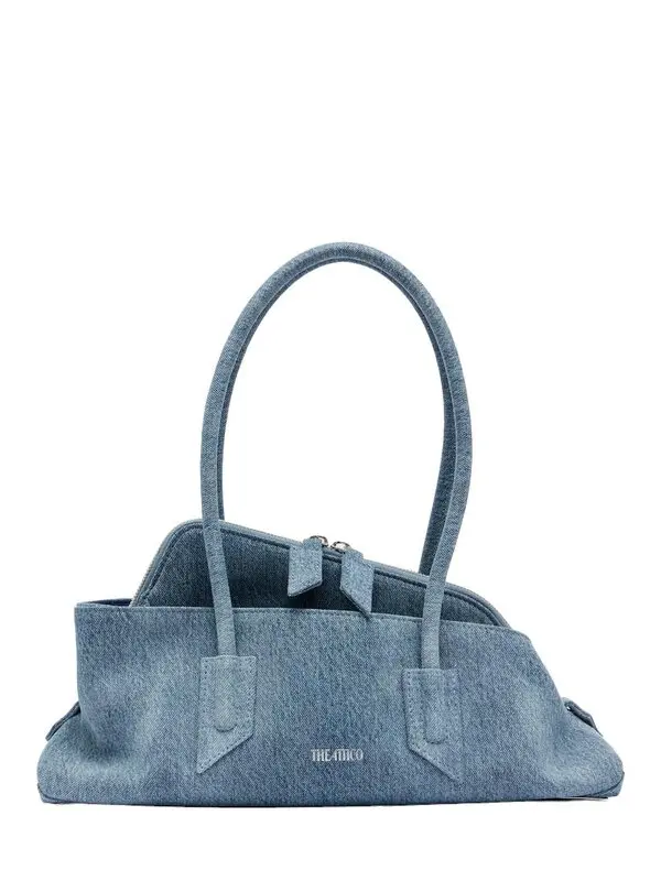 Attico La Passeggiata Denim Shoulder Bag - Blue