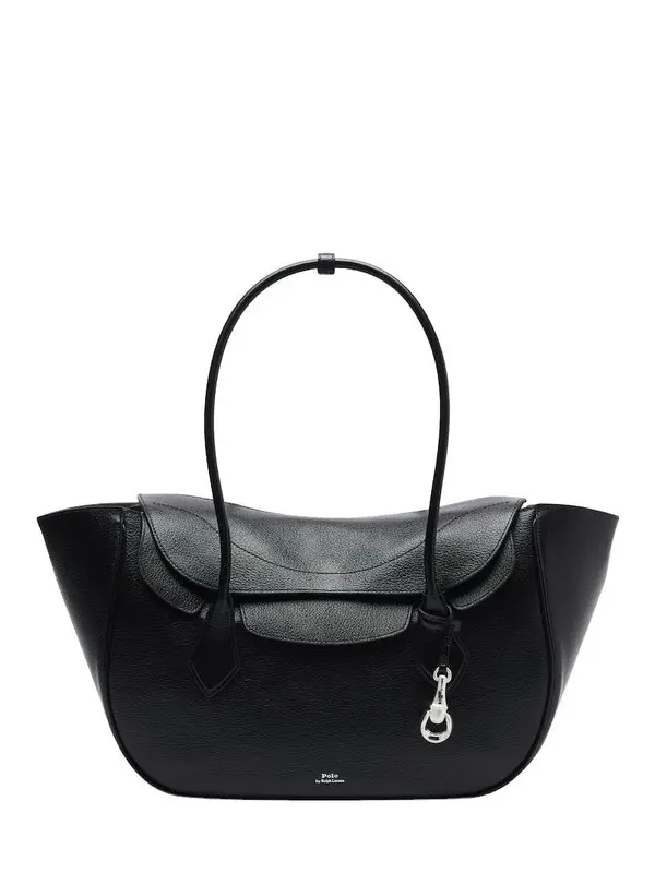 Polo Ralph Lauren Blaze Leather Shoulder Bag - Black