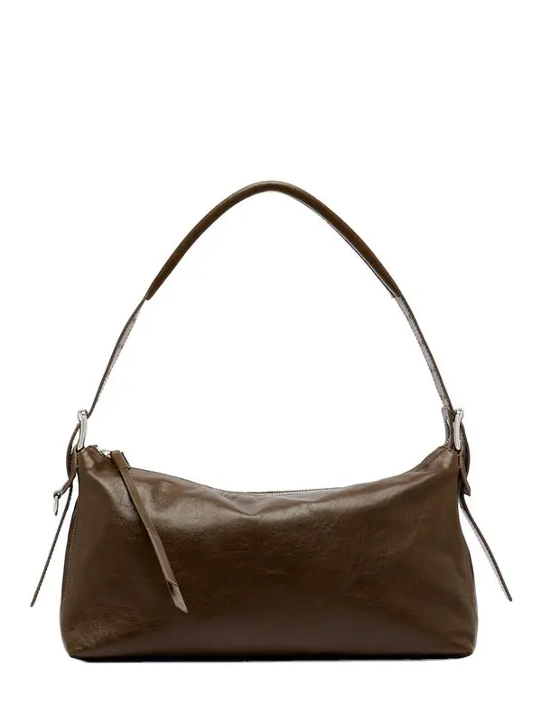 LEMAIRE Small Belted Shoulder Bag - Brown
