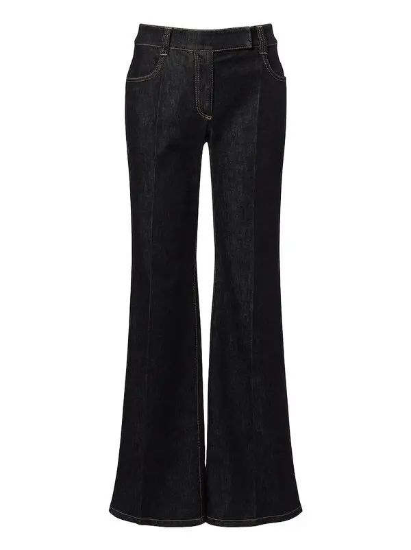 Brunello Cucinelli Monili Flared Jeans - Black