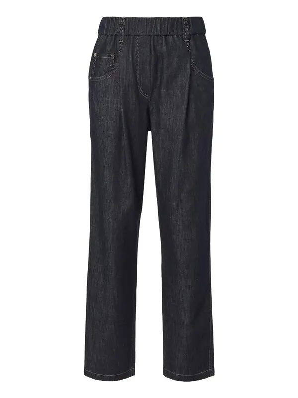 Brunello Cucinelli Monili Straight Jeans - Blue