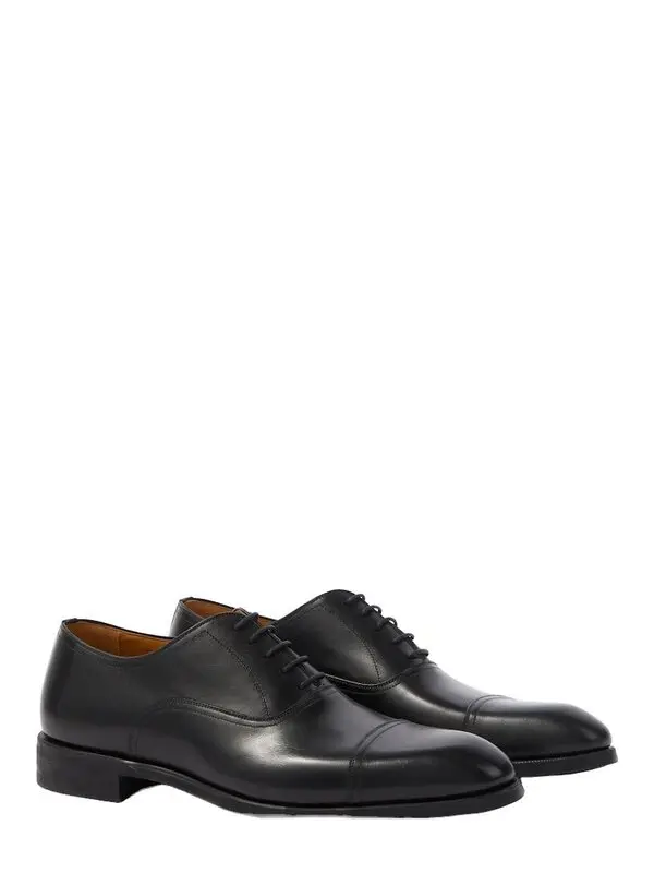 Magnanni Madison Leather Oxford Shoes - Black