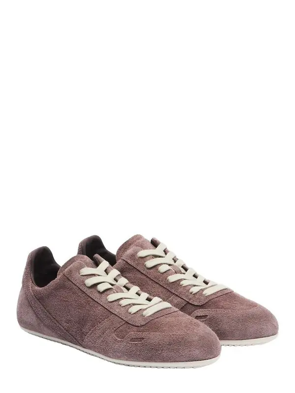 Rick Owens Suede Lace-up Sneakers - Purple