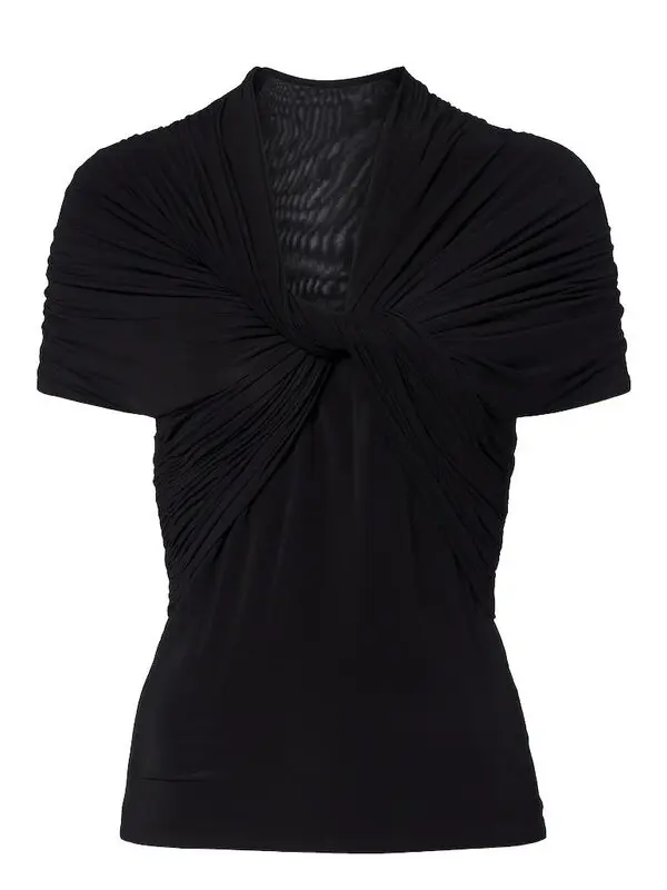 Tove Hadara Gathered Top - Black