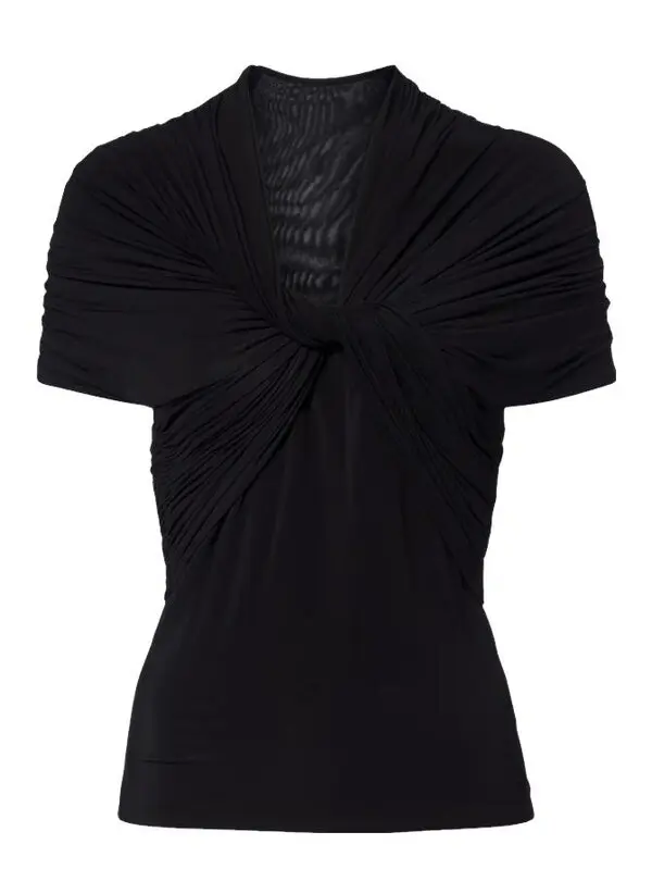 Tove Hadara Gathered Top - Black