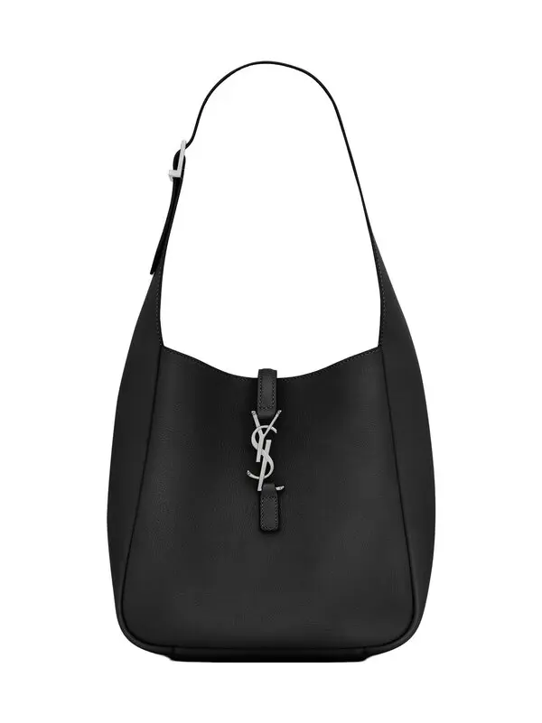 Saint Laurent Le 5 À 7 Supple Small Grained Leather Shoulder Bag - Black