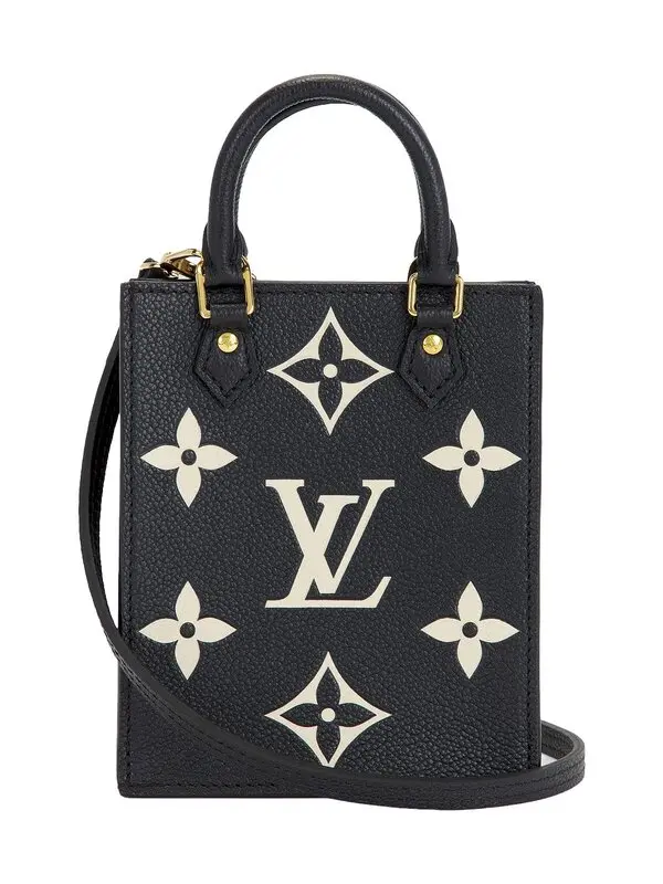 FWRD RENEW Louis Vuitton Empreinte Monogram Giant Petit Sac Plat Tote Bag - Black