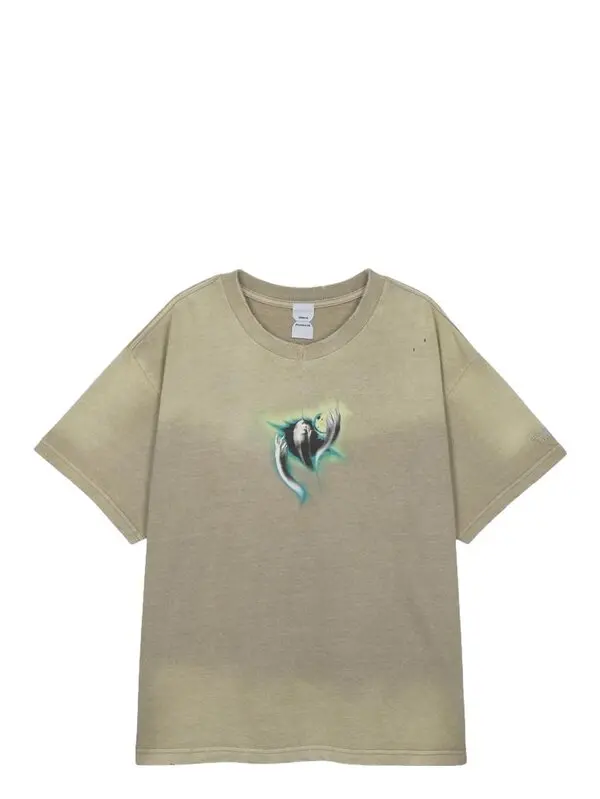PROTOCOL INDEX Fk Centerline Dart Washed Tee Taupe - Khaki