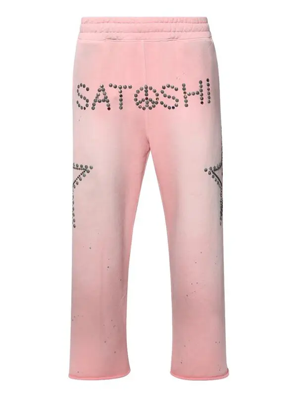 SATOSHI NAKAMOTO Star Studded Sweatpant Dusty - Pink