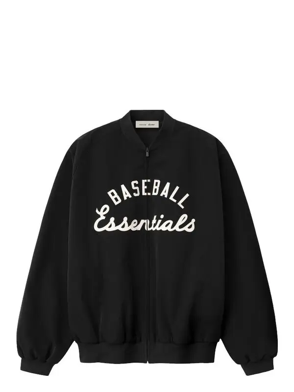 Fear Of God Mlb Full Zip Bomber Jacket - Black