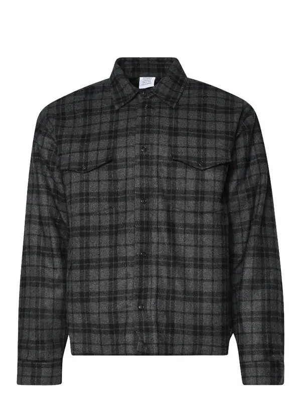 Vetements Padded Flannel Shirt Check - Grey