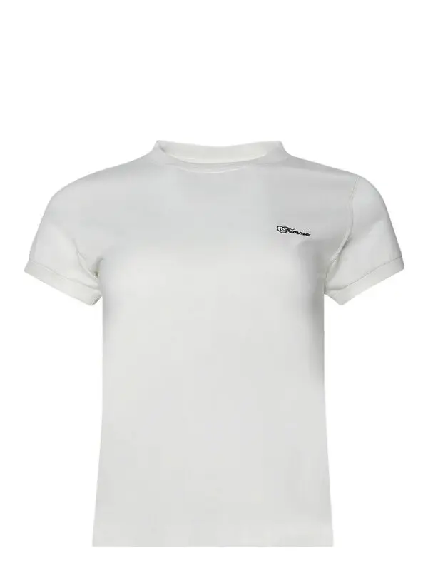 Vetements Femme Fitted Tee - White