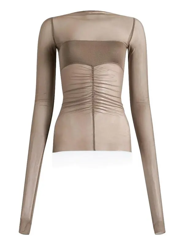 Rick Owens Temple Bandeau Top Sand - Nude