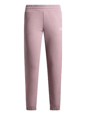 EA7 Burgundy Polyester Cotton Track Pants - Pink