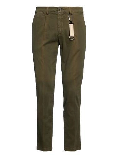 MANUEL RITZ Pants Military Size Cotton, Elastane - Green
