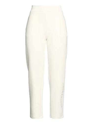 Armani Exchange Light Track Pants With Logo Embellishment - Ivory