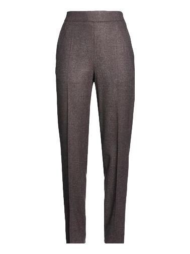 Agnona Wool Blend Tweed Tapered Trousers - Brown