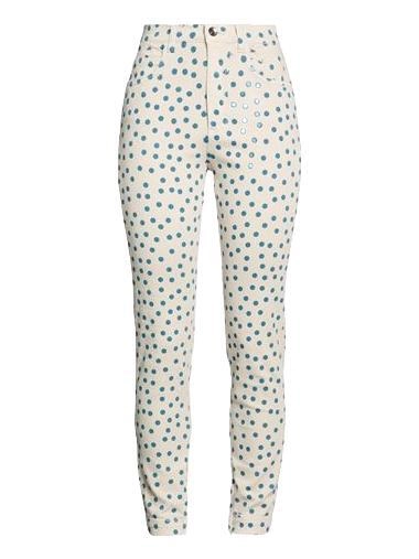 Dolce & Gabbana Polka-dot High Waisted Skinny Jeans - Beige
