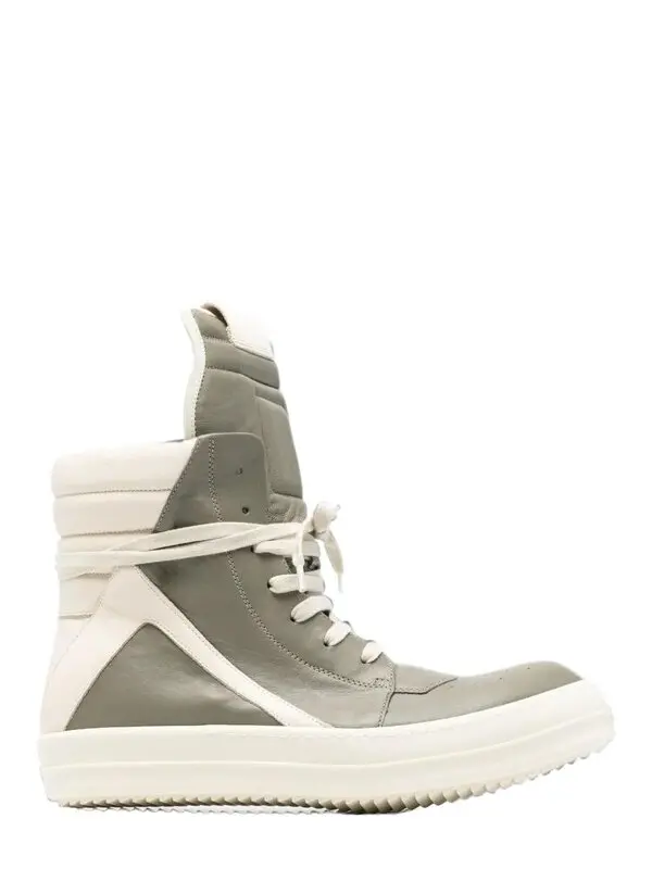 Rick Owens Trainers Leather Sneakers "geobasket - Gray