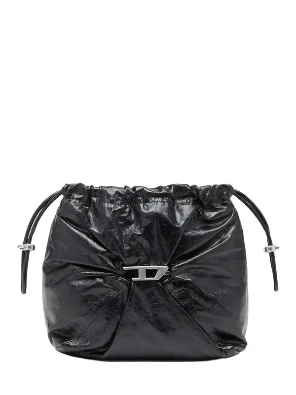 DIESEL® Bag Leather "scrunch-d Bucket - Black