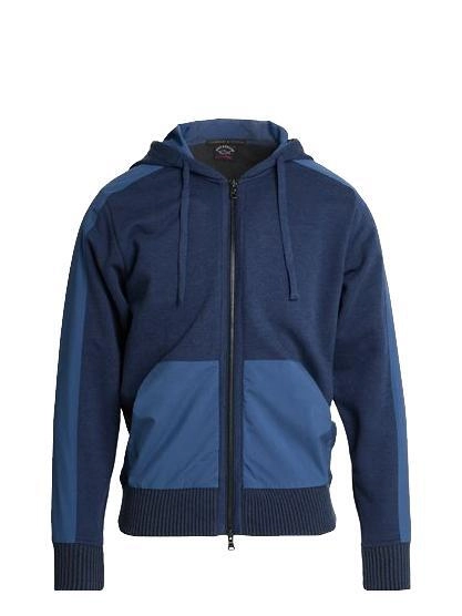 Paul & Shark Cotton, Cashmere, And Polyester Zip-up Hoodie - Navy