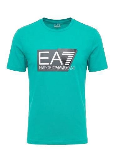 EA7 T-shirt Size Cotton, Elastane - Blue