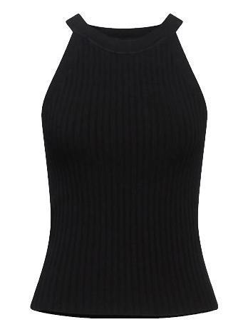 VICOLO Top Ivory Size Viscose, Polyester - Black