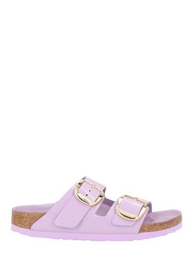 BIRKENSTOCK Leather Sandals With Buckle Fastening - Lilac