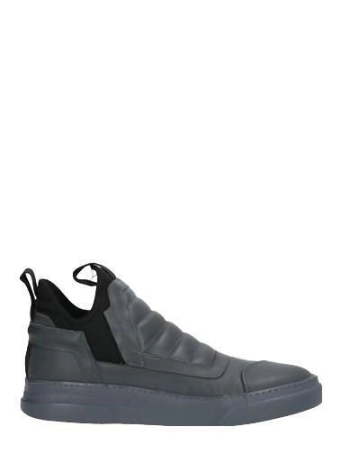 BRUNO BORDESE Leather High-top Sneakers - Grey