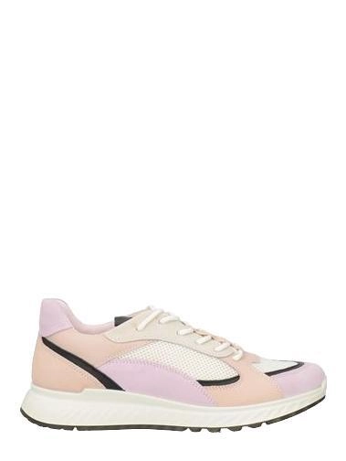 ECCO® Low-top Sneakers With Pebbled Leather And Mesh Accents - Purple