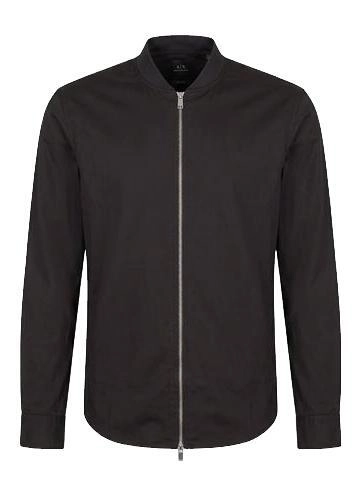 Armani Exchange Shirt Size Cotton, Elastane - Black