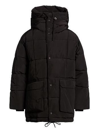 Armani Exchange Padded Quilted Hooded Coat - Black