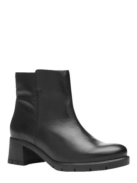 ARA Plum Side Zip Bootie - Black