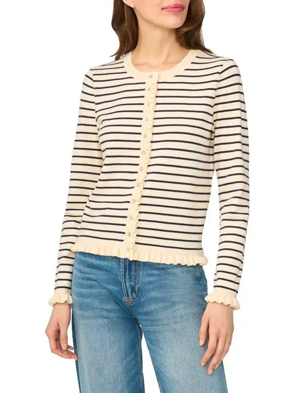 CECE DUPRAZ Ruffle Cardigan - Angora